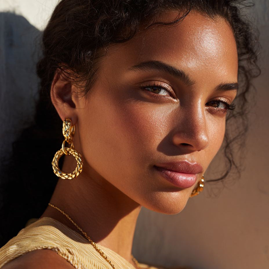 Buy Gold-Plated Earrings Online India | Studs, Hoops & More | Ouzel or ...